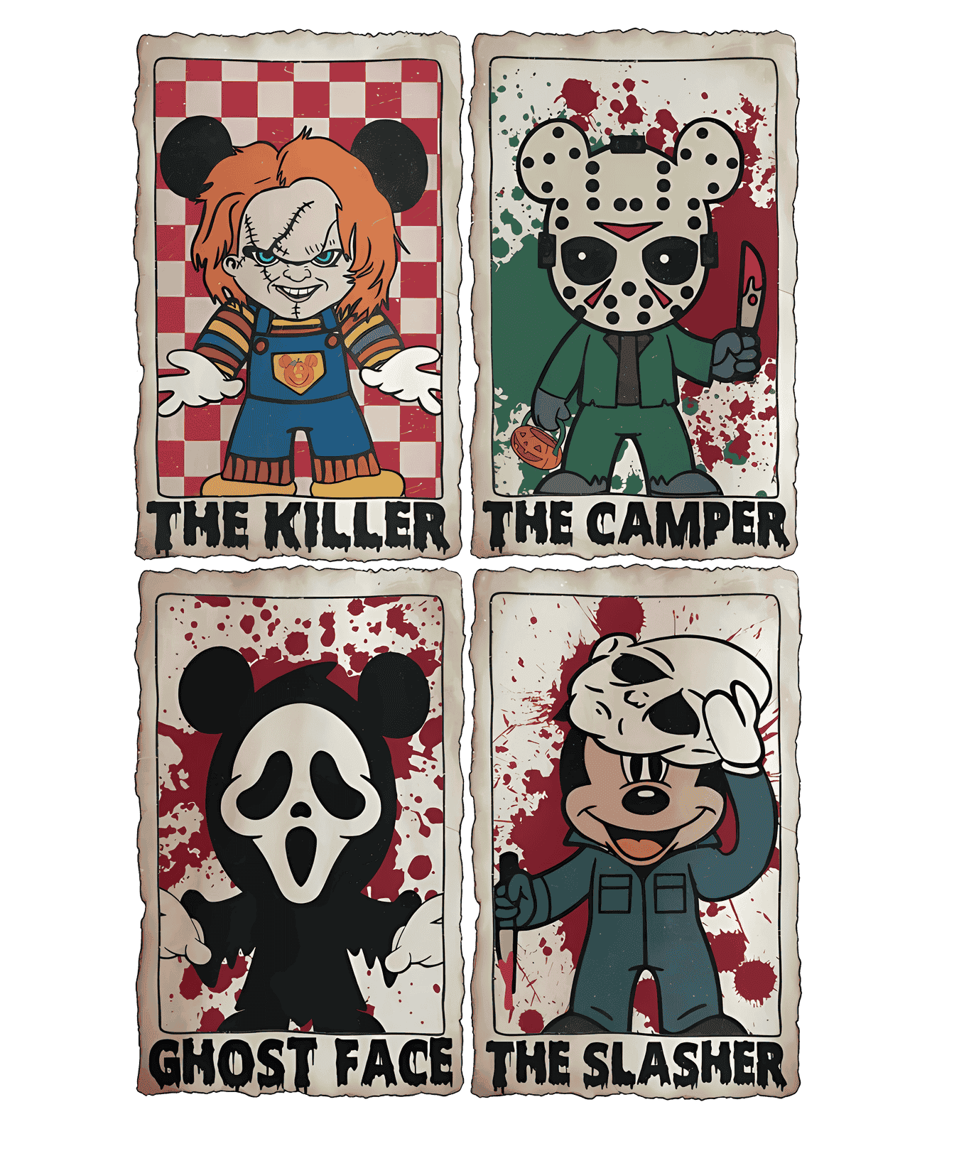 Horror Movie Characters SVG Mouse Cartoon Ghost PNG | Inspire Uplift