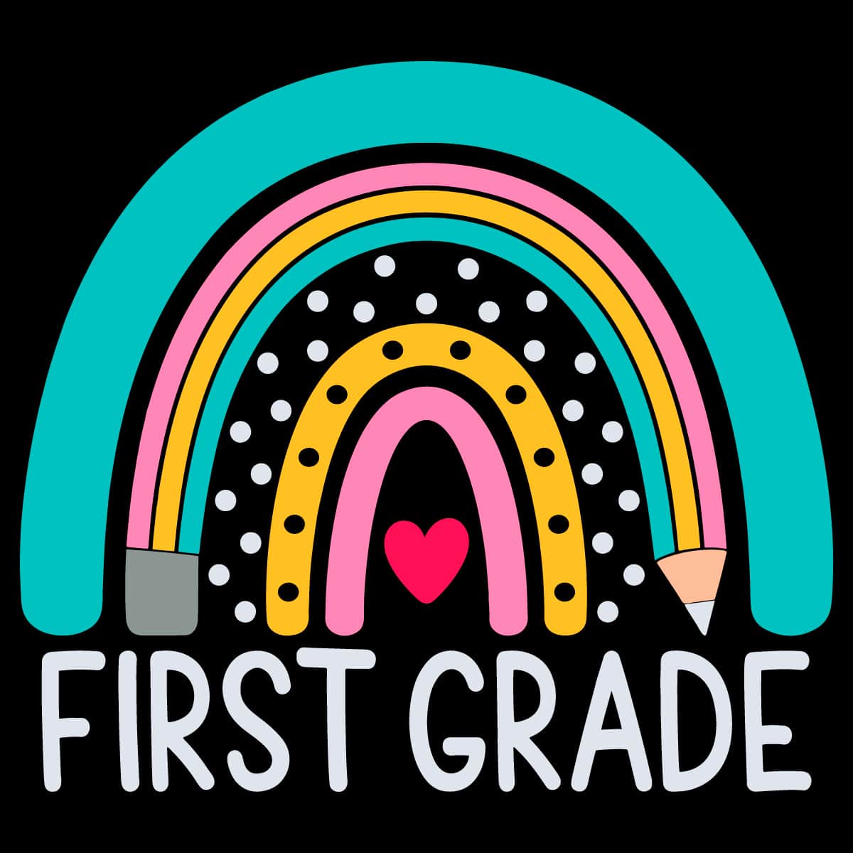 Rainbow SVG First Grade Rainbow SVG Back To School SVG Teach | Inspire ...