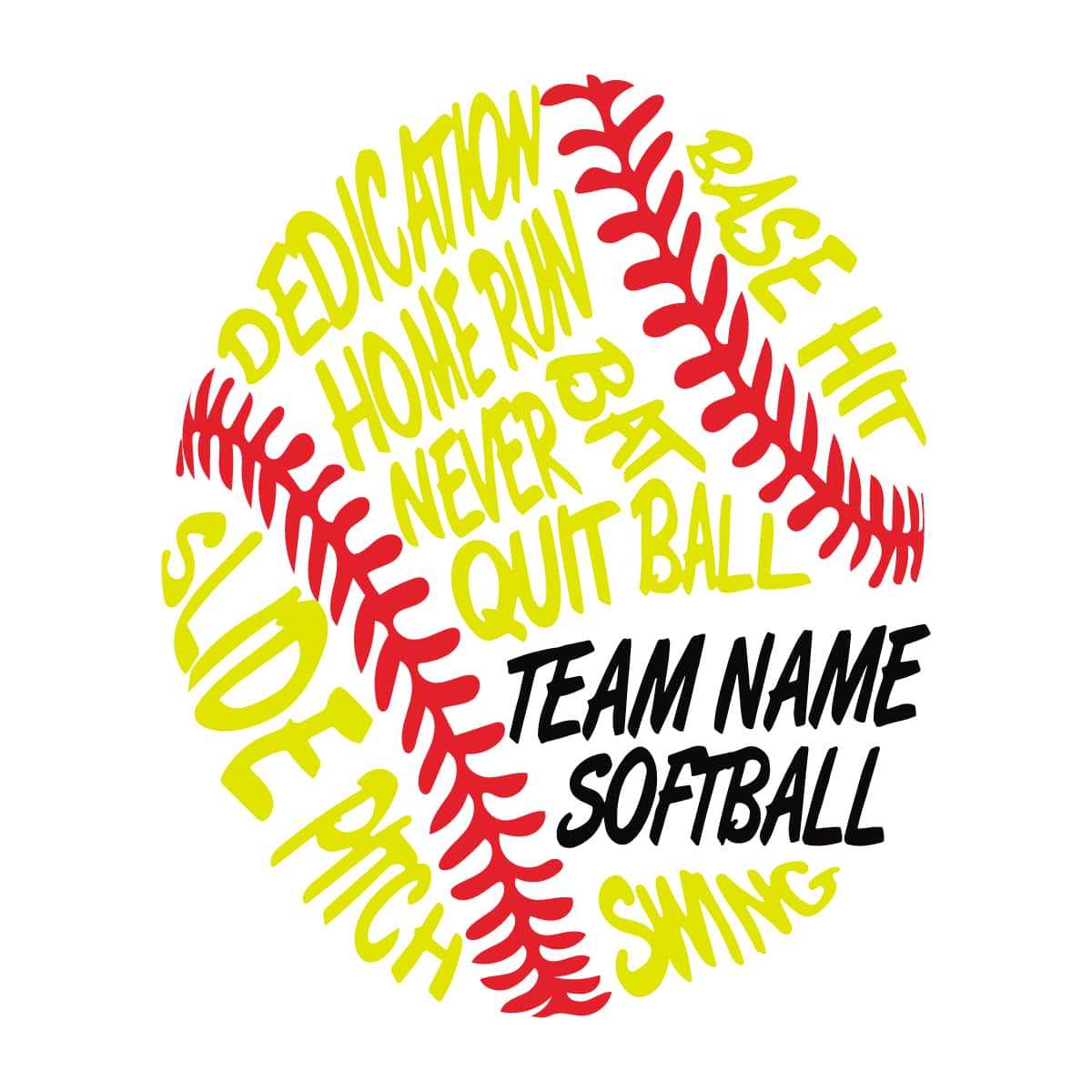 Softball Template SVG Softball Team Softball Player SVG Soft | Inspire ...