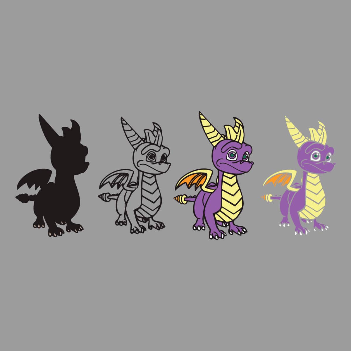 Spyro Layered SVG PNG Fiction Characters SVG Game SVG | Inspire Uplift