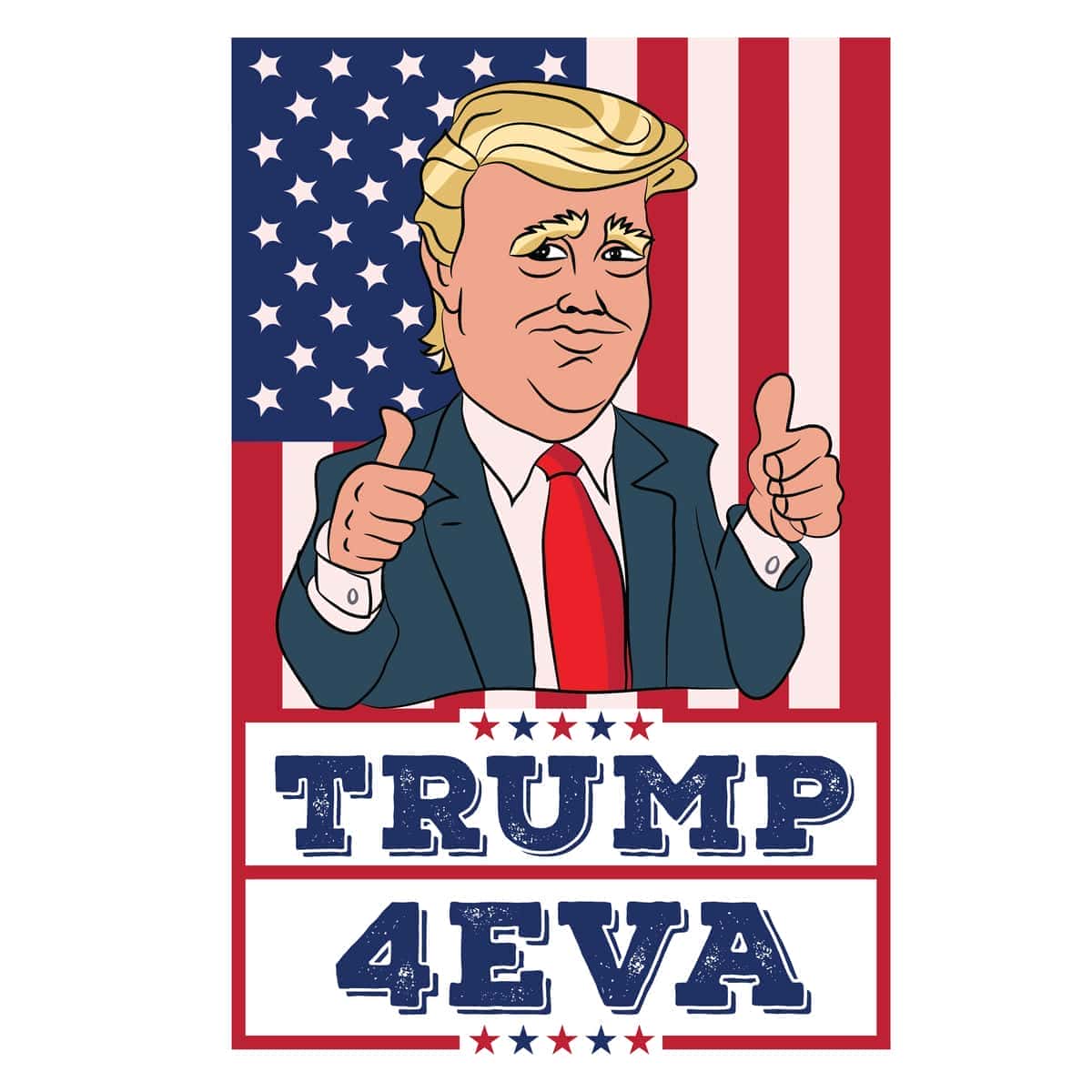 Trump 4eva SVG Trump Is My Presidential Forever Funny Trump | Inspire ...