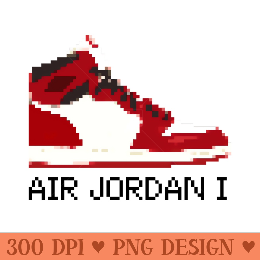 AIR JORDAN I RETRO PIXELATED ART SHOE COLLECTION - PNG Clipa | Inspire ...