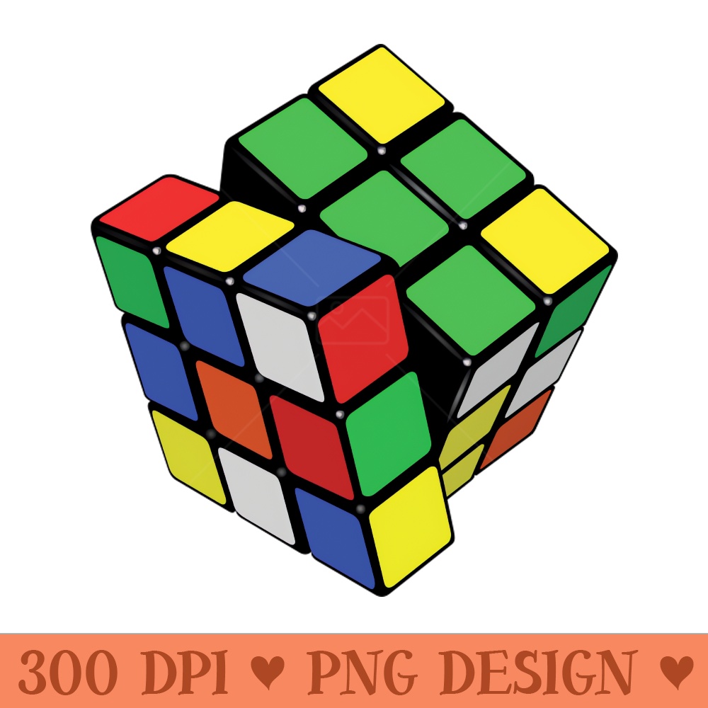 80s toys Rubik's Cube - PNG Clipart - High Quality 300 DPI - Inspire Uplift