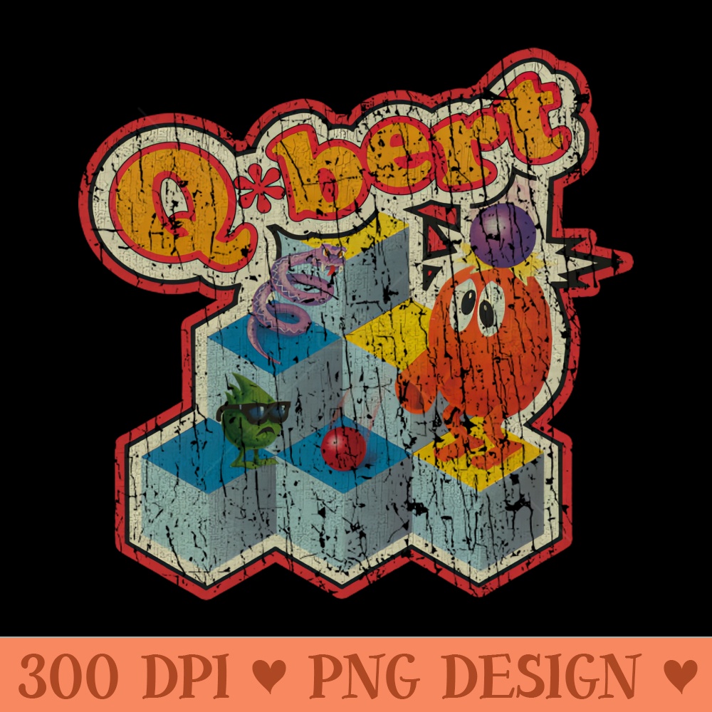 RETRO STYLE -Qbert Gaming70s - Vector PNG Download - Conveni - Inspire ...