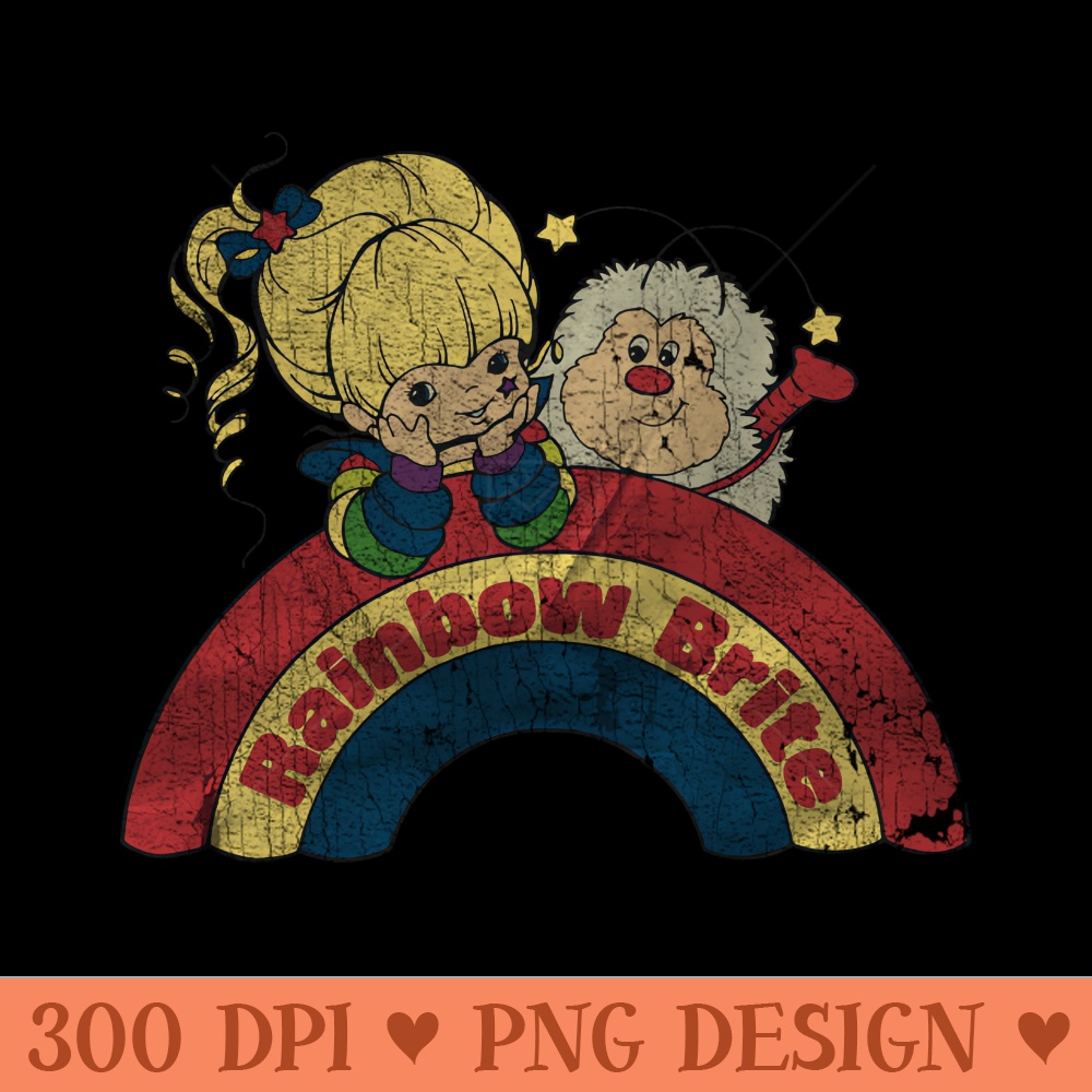 Rainbow Brite RETRO Texture - High Quality PNG - Latest Upda | Inspire ...