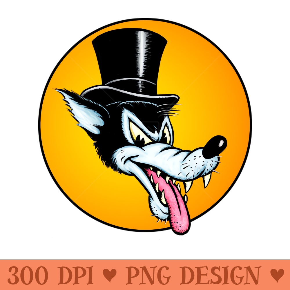 Rockabilly Wolf - PNG Image Downloads - Professional Design | Inspire ...