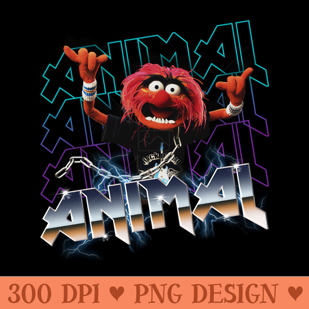 The Muppets Animal - PNG Printables - Good Value | Inspire Uplift