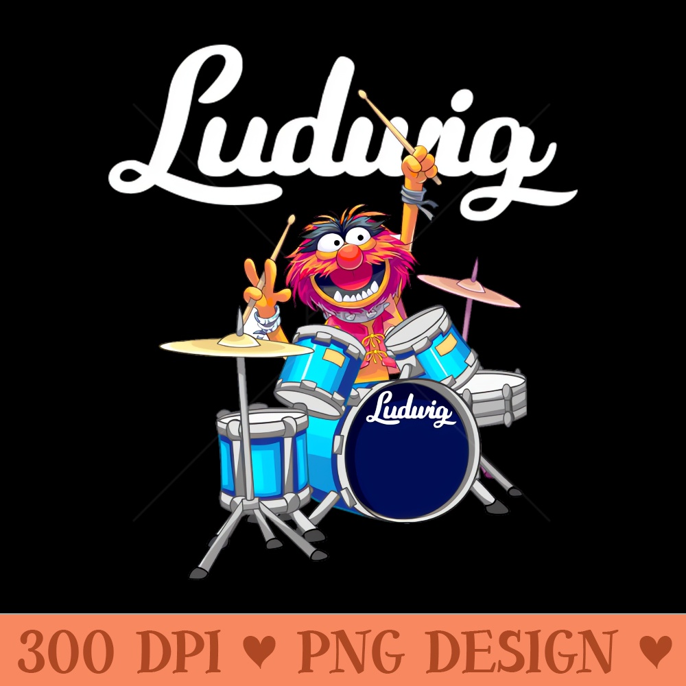 The Muppet Show Animal Playing Ludwig Drums - PNG Artwork - | Inspire ...