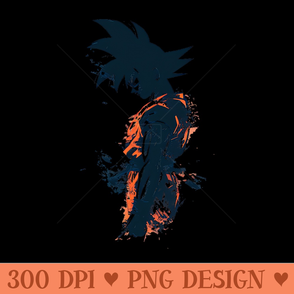 goku - Digital PNG Art - Flexibility - Inspire Uplift