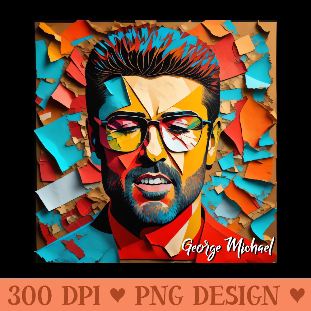 George Michael Paper Art - PNG Printables - Convenience | Inspire Uplift