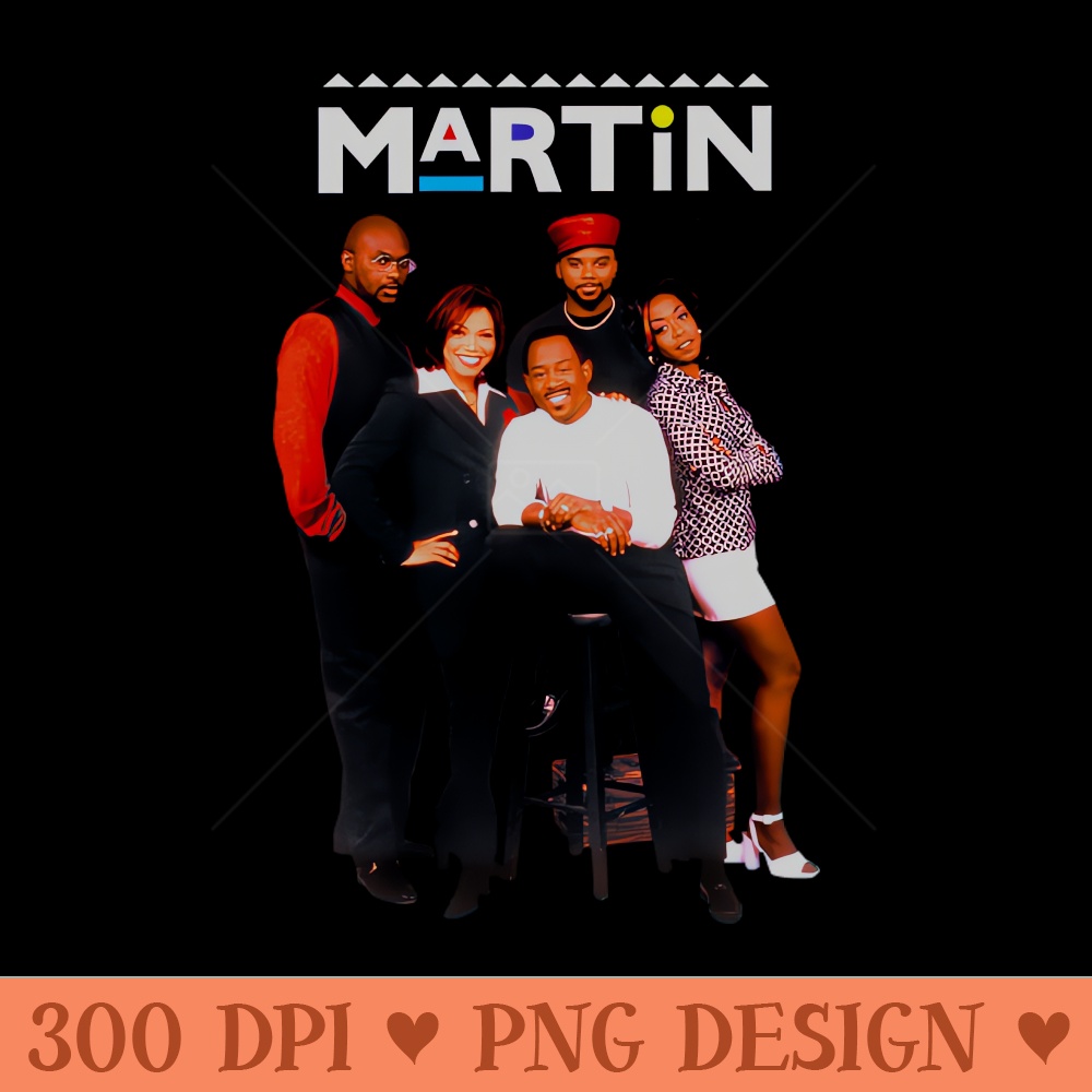 Vintage 90s Martin Tv Show - PNG File Download | Inspire Uplift
