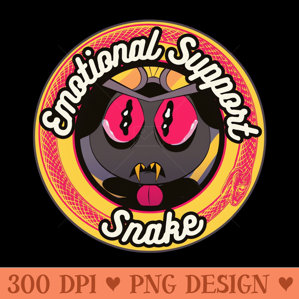 Emotional Support Snake - PNG Graphics | Inspire Uplift