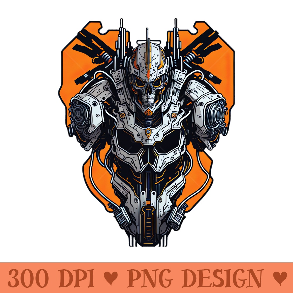 Mecha Skull S01 D77 - PNG Image Downloads | Inspire Uplift