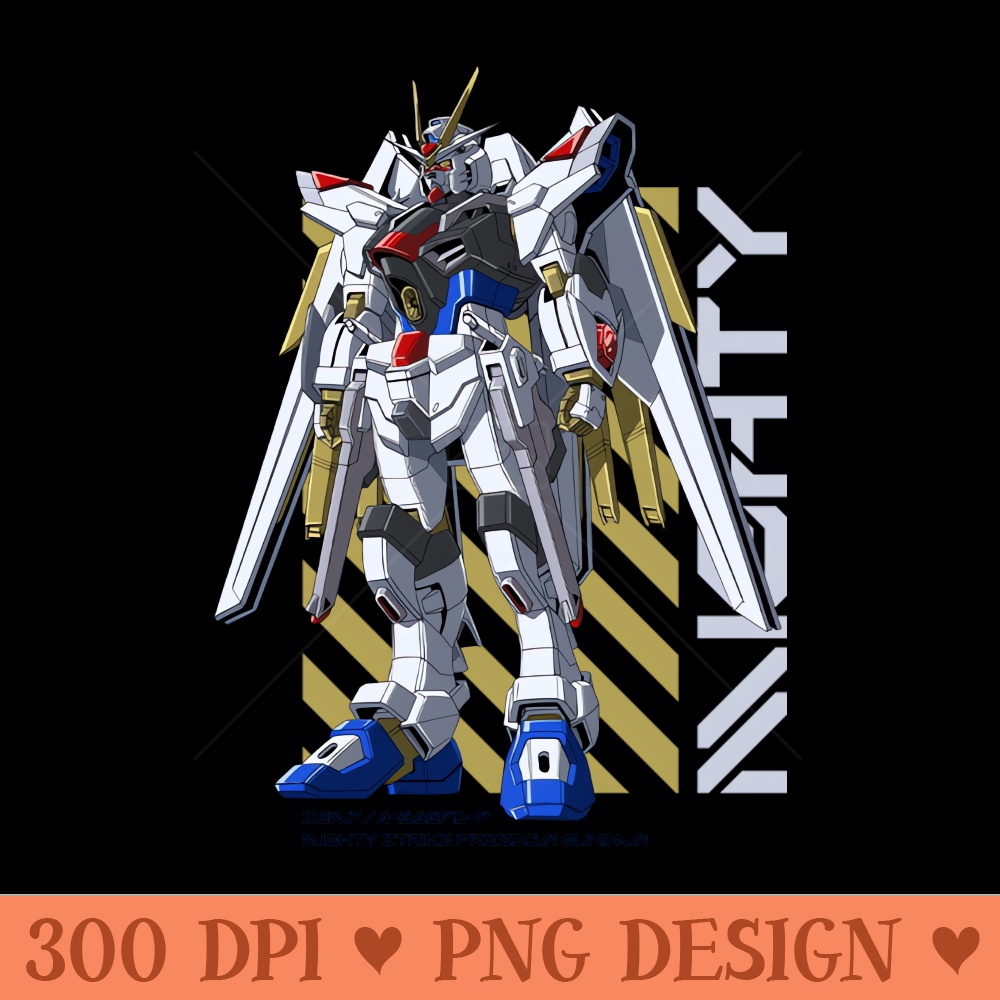 Mighty Strike Freedom Gundam - PNG Designs | Inspire Uplift