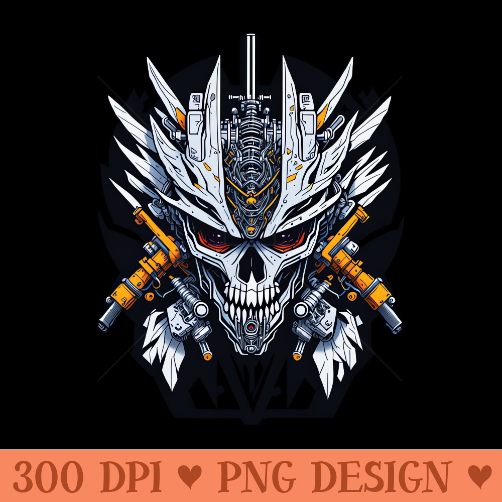 Mecha Skull S02 D66 - PNG Download Pack | Inspire Uplift