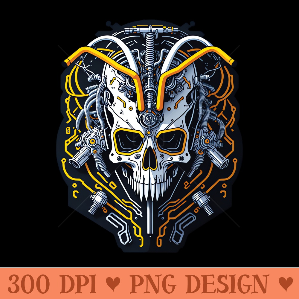 Mecha Skull S01 D17 - Vector PNG Download - Inspire Uplift
