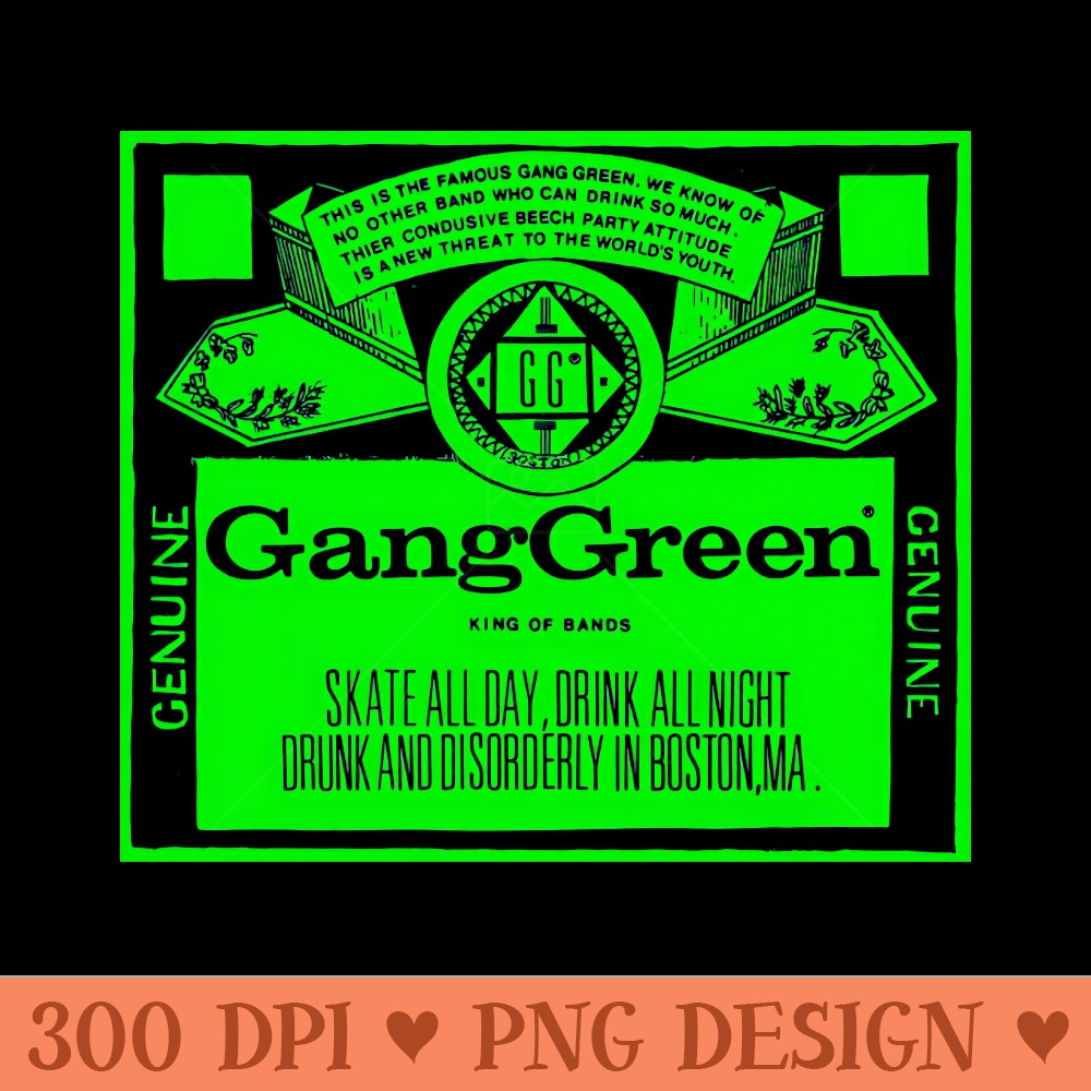 Gang Green - Free PNG Downloads | Inspire Uplift