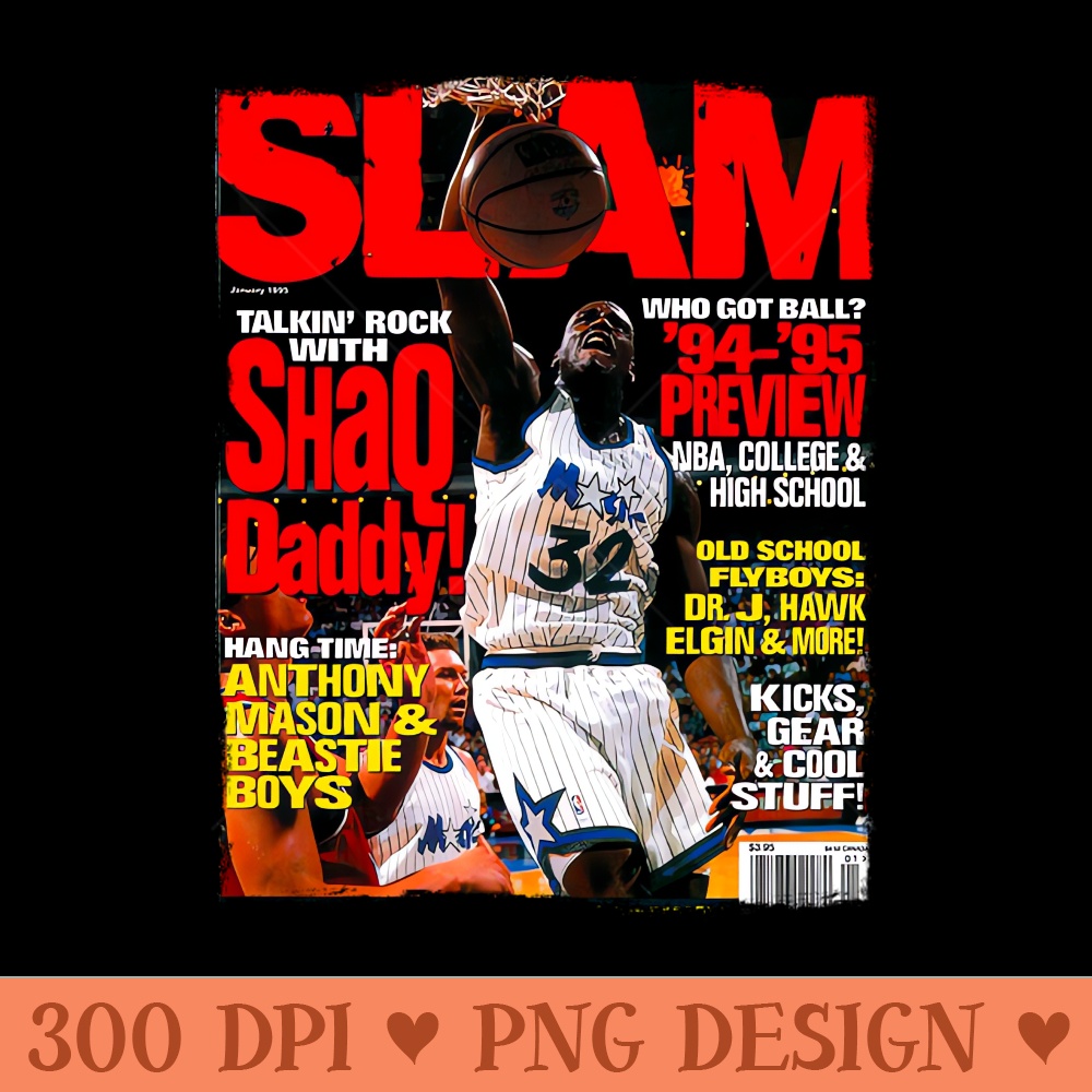 SHAQ SLAM - PNG Designs | Inspire Uplift