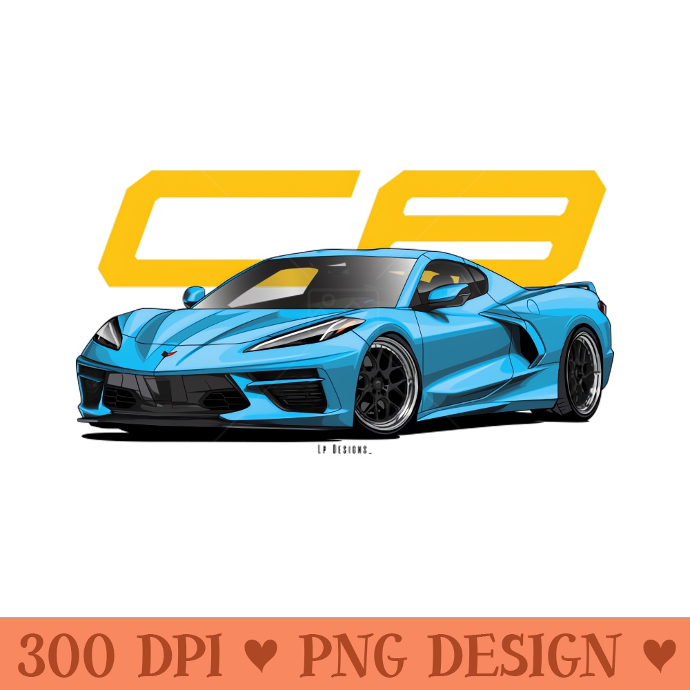 Corvette C8 - Download PNG Graphics | Inspire Uplift