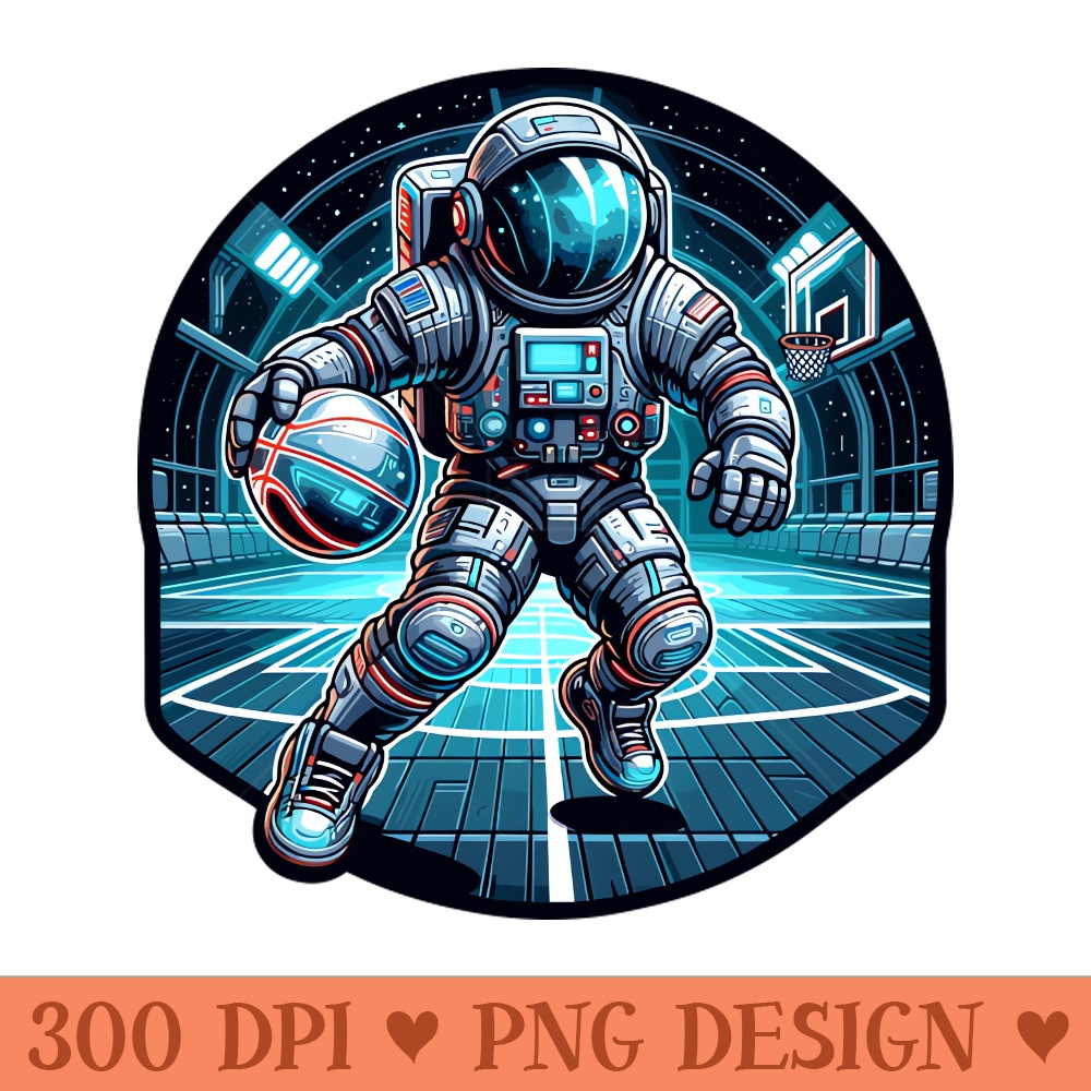 Space Slam Dunk Astronaut Basketball Player - High Quality P | Inspire Uplift