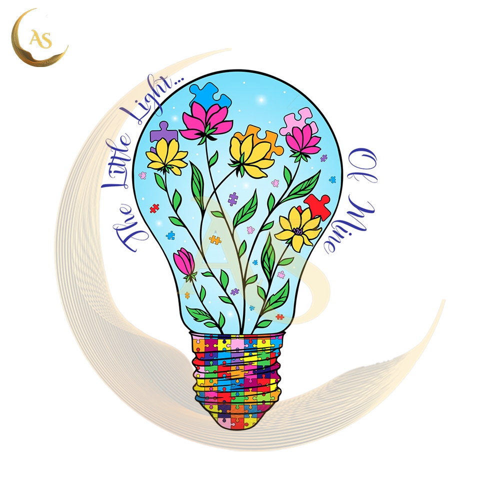 The Little Light Colorful Flower Bulb Autism PNG | Inspire Uplift
