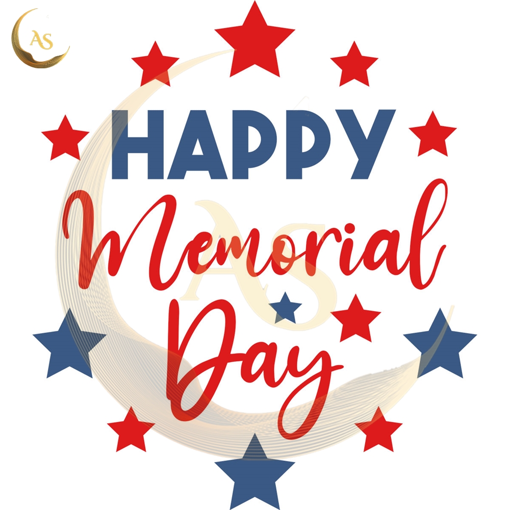 Happy Memorial Day Glitter Clipart SVG | Inspire Uplift