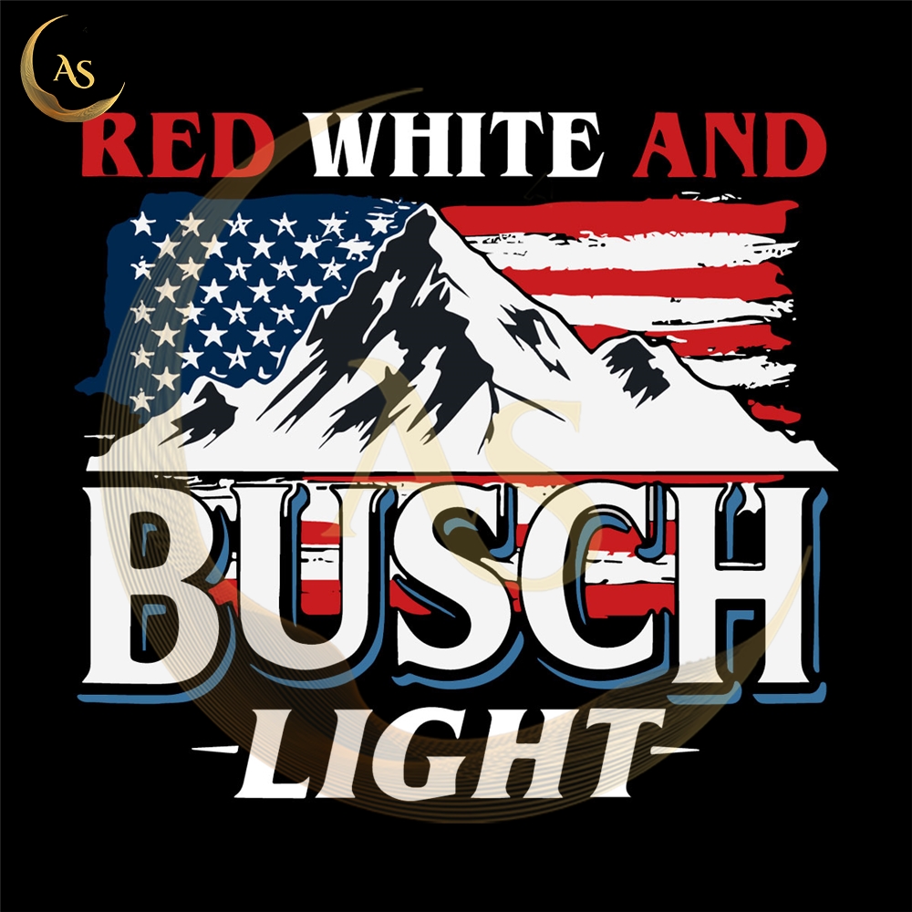 Red White And Busch Light 4th Of July Svg, Digital File Png | Inspire ...