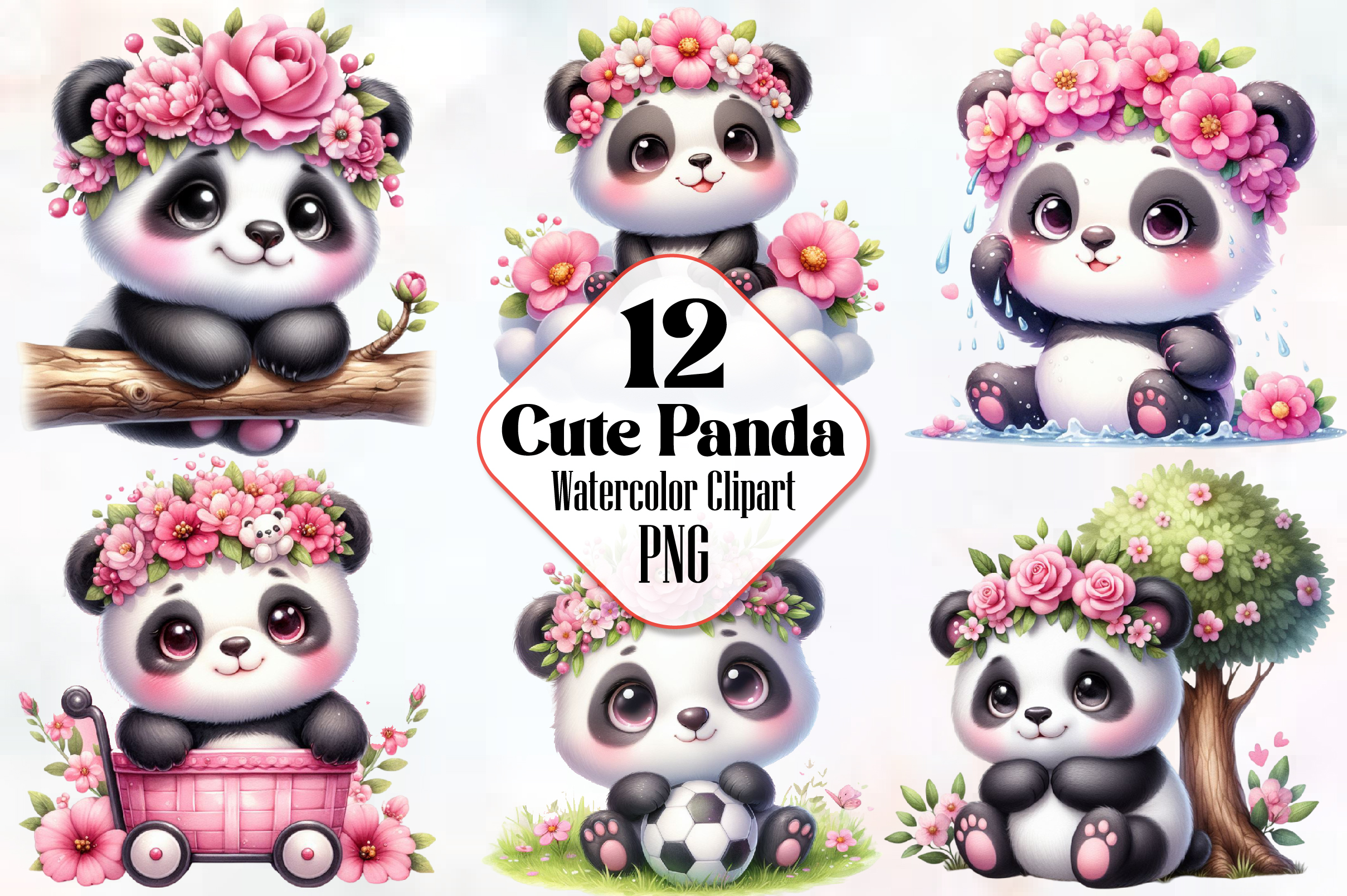 Panda Clipart, Pandas Clipart, Panda PNG | Inspire Uplift
