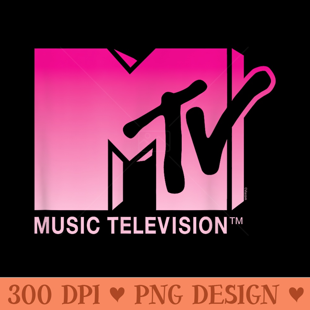 MTV - Pink Ombre Logo - PNG Design Files - Perfect for Creat | Inspire ...