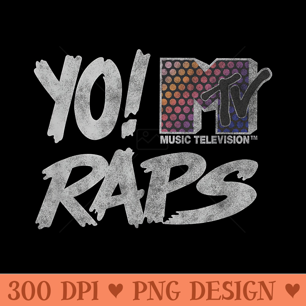 MTV Yo Raps Gradient Logo - Ready To Print PNG Designs - Eas | Inspire ...
