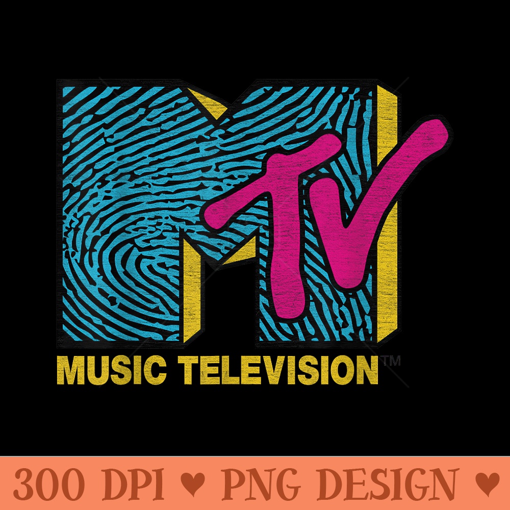 Classic MTV Logo Finger Print Design - PNG design downloads | Inspire ...