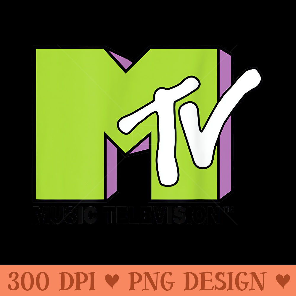 Lime Green And Purple MTV Logo Fill Treatment - Exclusive PN | Inspire ...
