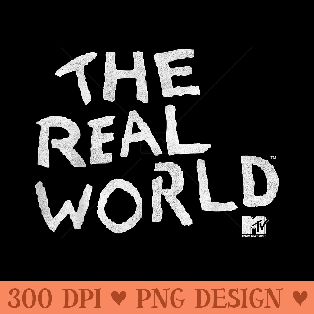 MTV The Real World White Text Title Logo - Transparent PNG d | Inspire ...