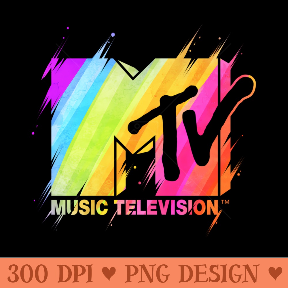 Mademark x MTV - Rainbow MTV Logo Classic Music Television - | Inspire ...