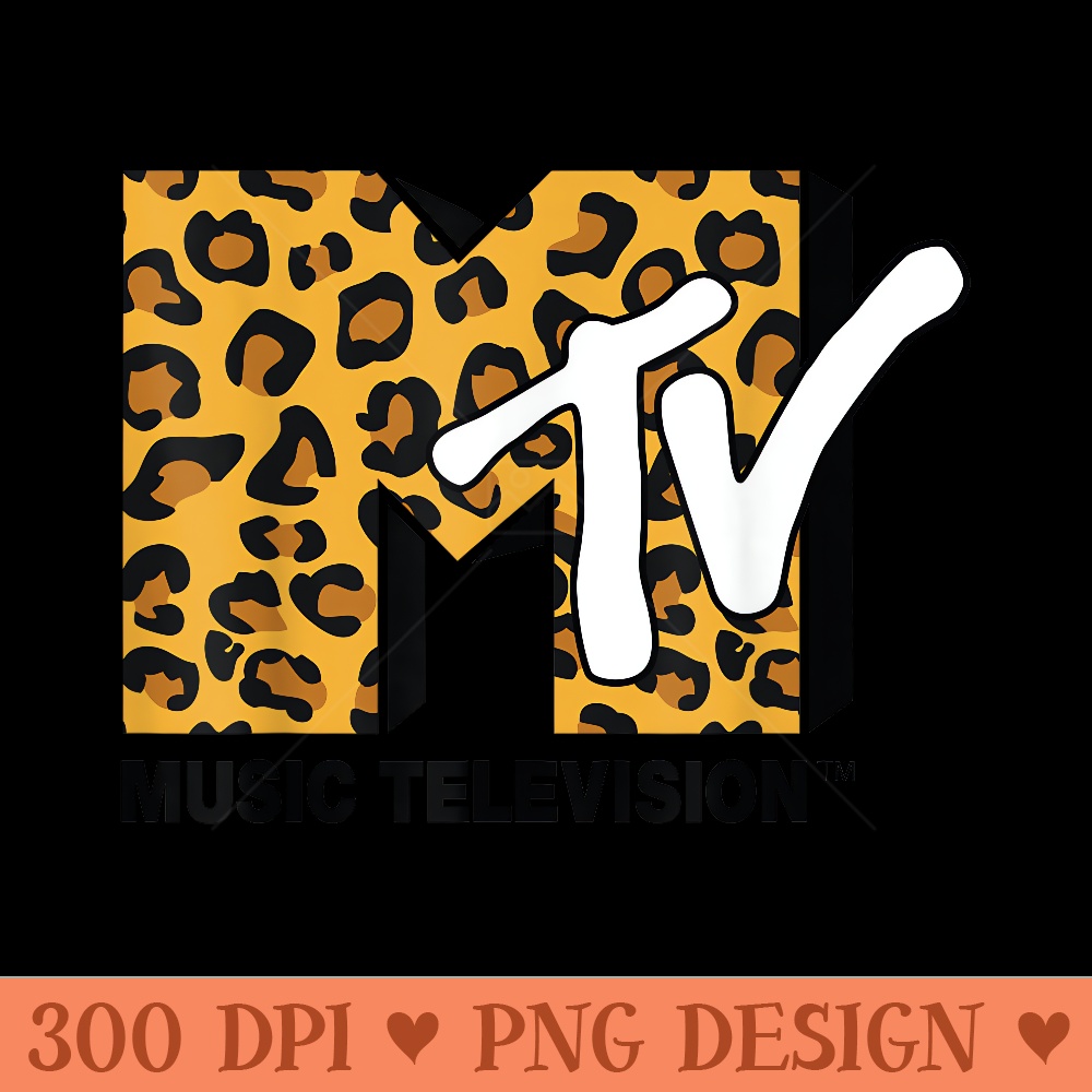 Classic Mtv Logo Leopard Print - Digital PNG Downloads - Lim | Inspire ...