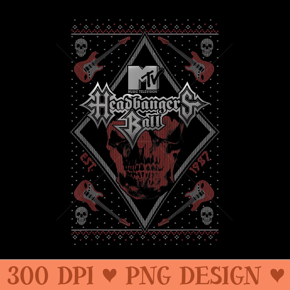 MTV Christmas Headbangers Ball MTV Logo Ugly - Exclusive PNG | Inspire Uplift