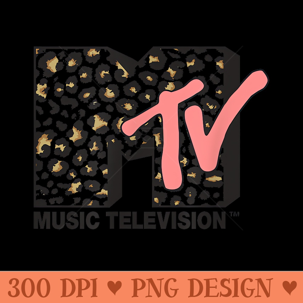 MTV Cheetah Print Logo Fill - Exclusive PNG designs - Bold & | Inspire ...
