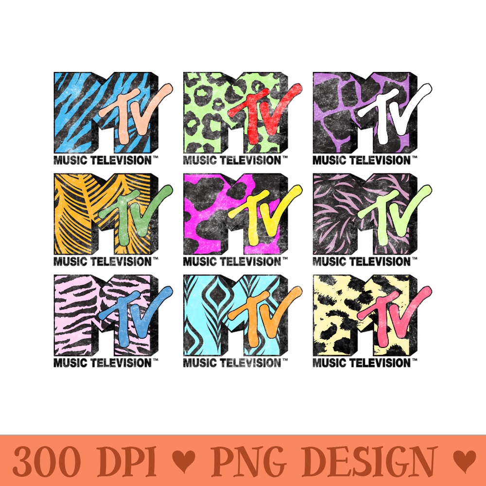 MTV 9 Logos of the Nineties - Sublimation backgrounds PNG - | Inspire ...