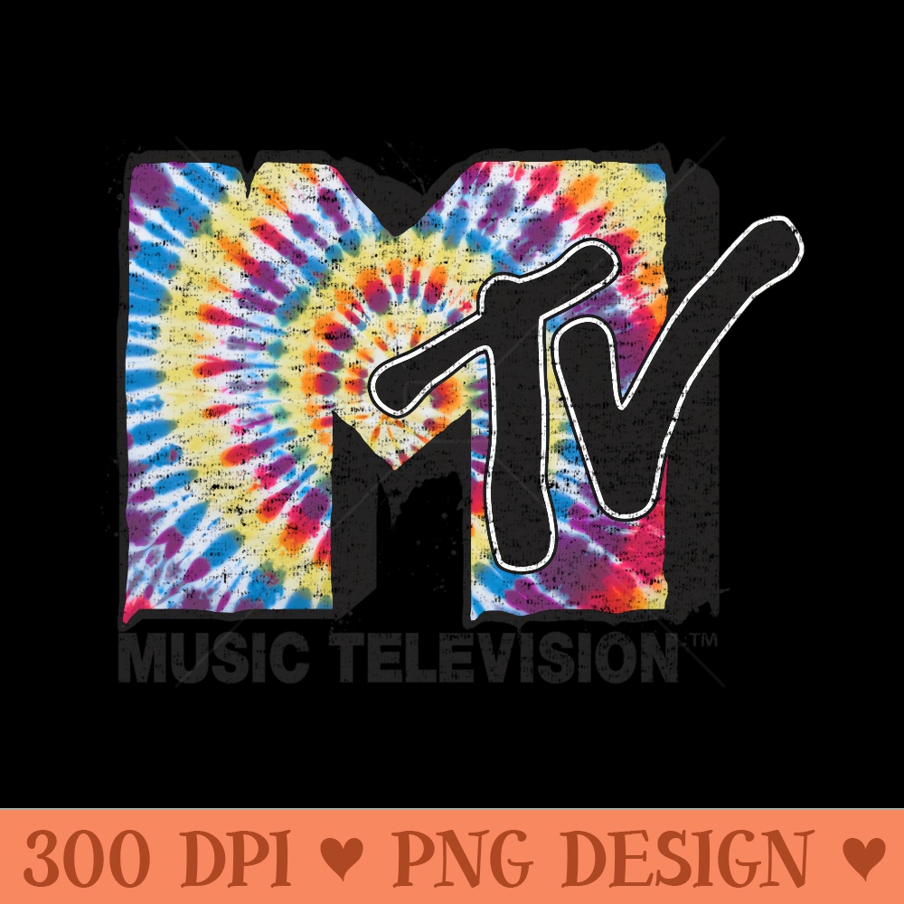 MTV Rainbow Tie Dye Spiral Logo - Transparent PNG download - | Inspire ...