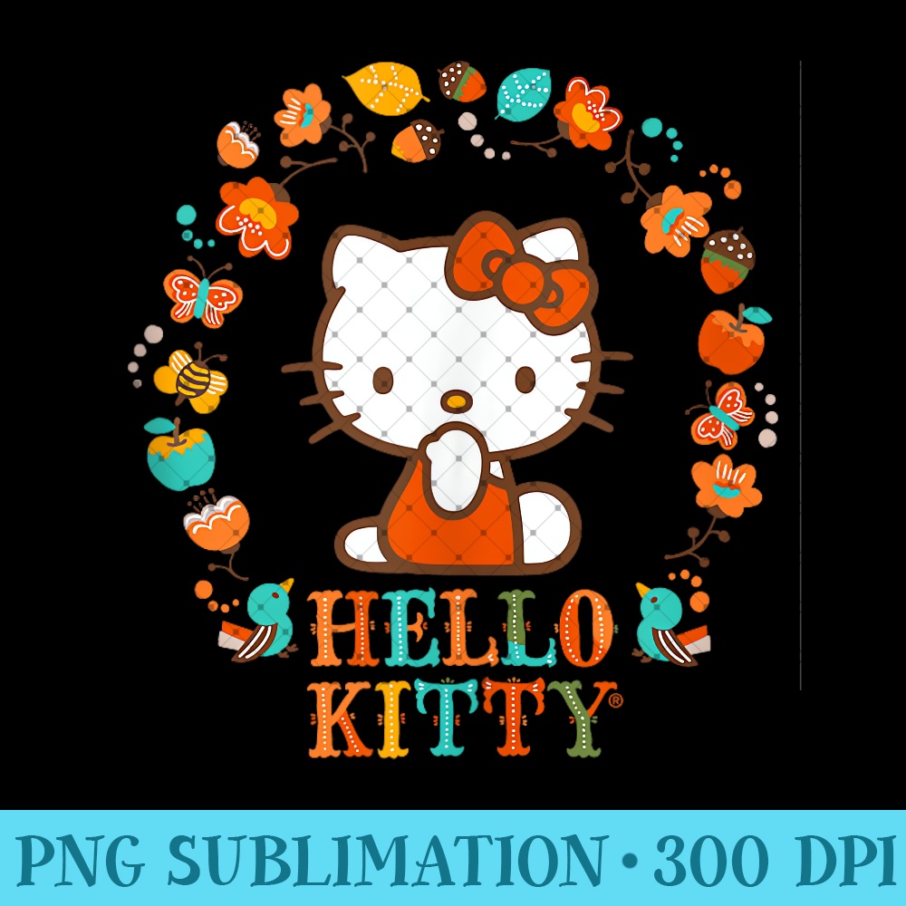 Hello Kitty Autumn Woodland - PNG Templates | Inspire Uplift