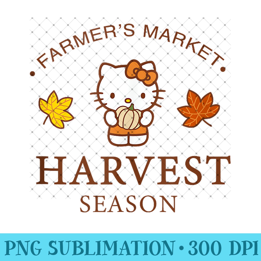 Hello Kitty Harvest Season Farmer's Market - PNG Design File | Inspire ...