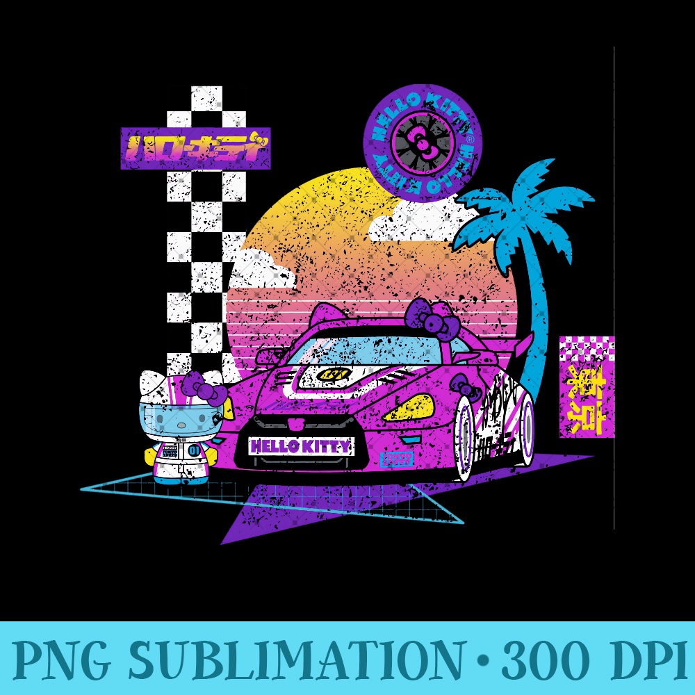 Hello Kitty Kawaii Tokyo Racer - High Resolution PNG Designs | Inspire ...