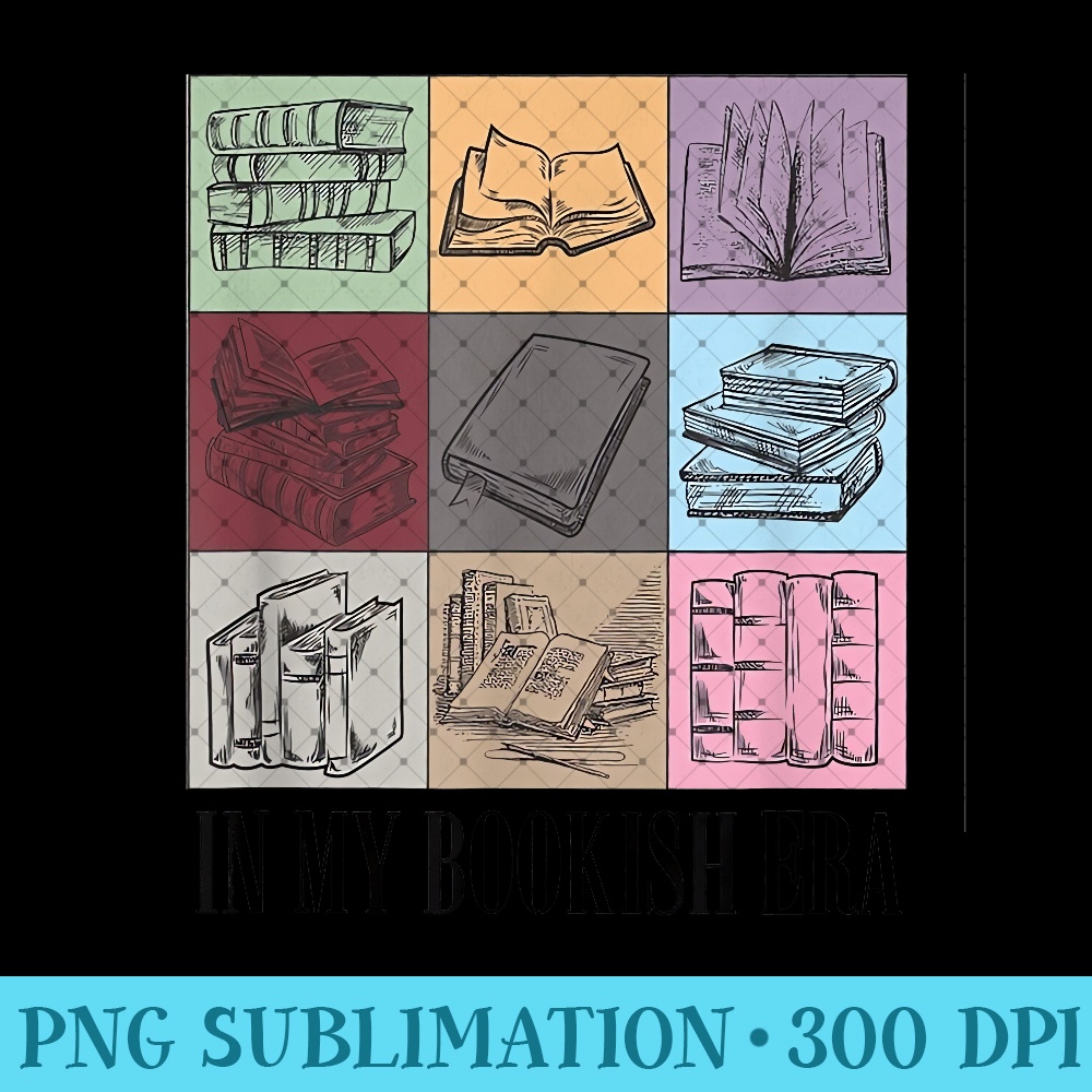 In My Reading Era Bookish Book Lover - Printable PNG Graphic | Inspire ...