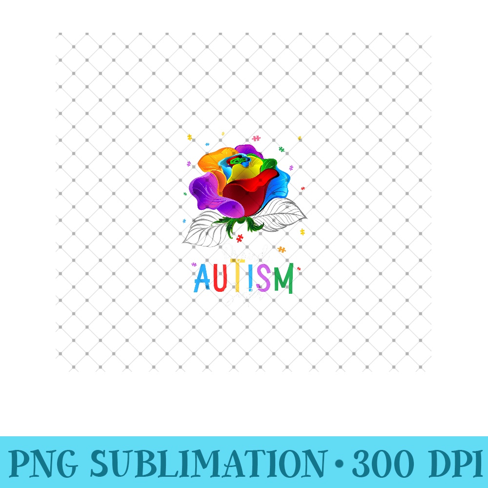 I'm a Proud Autism Sister Autism Awareness Puzzle Flowers - | Inspire ...