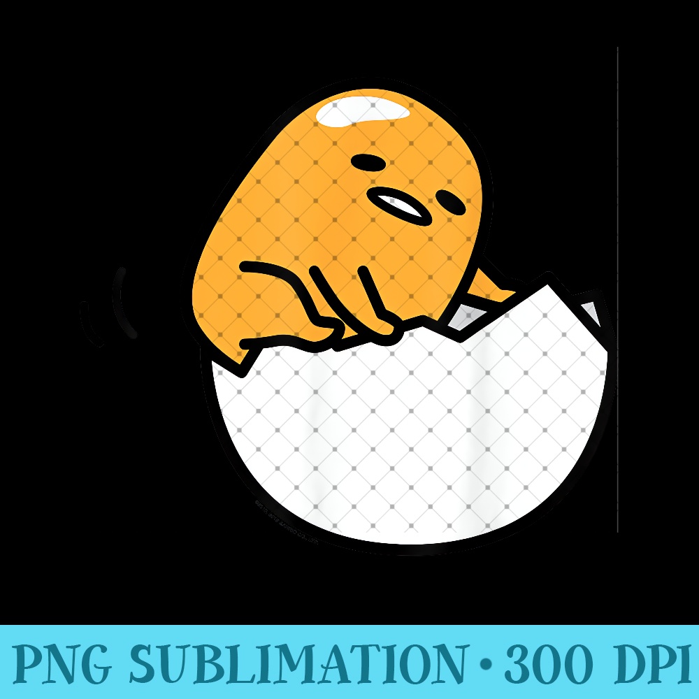 Gudetama Front and Back - Digital PNG Artwork | Inspire Uplift