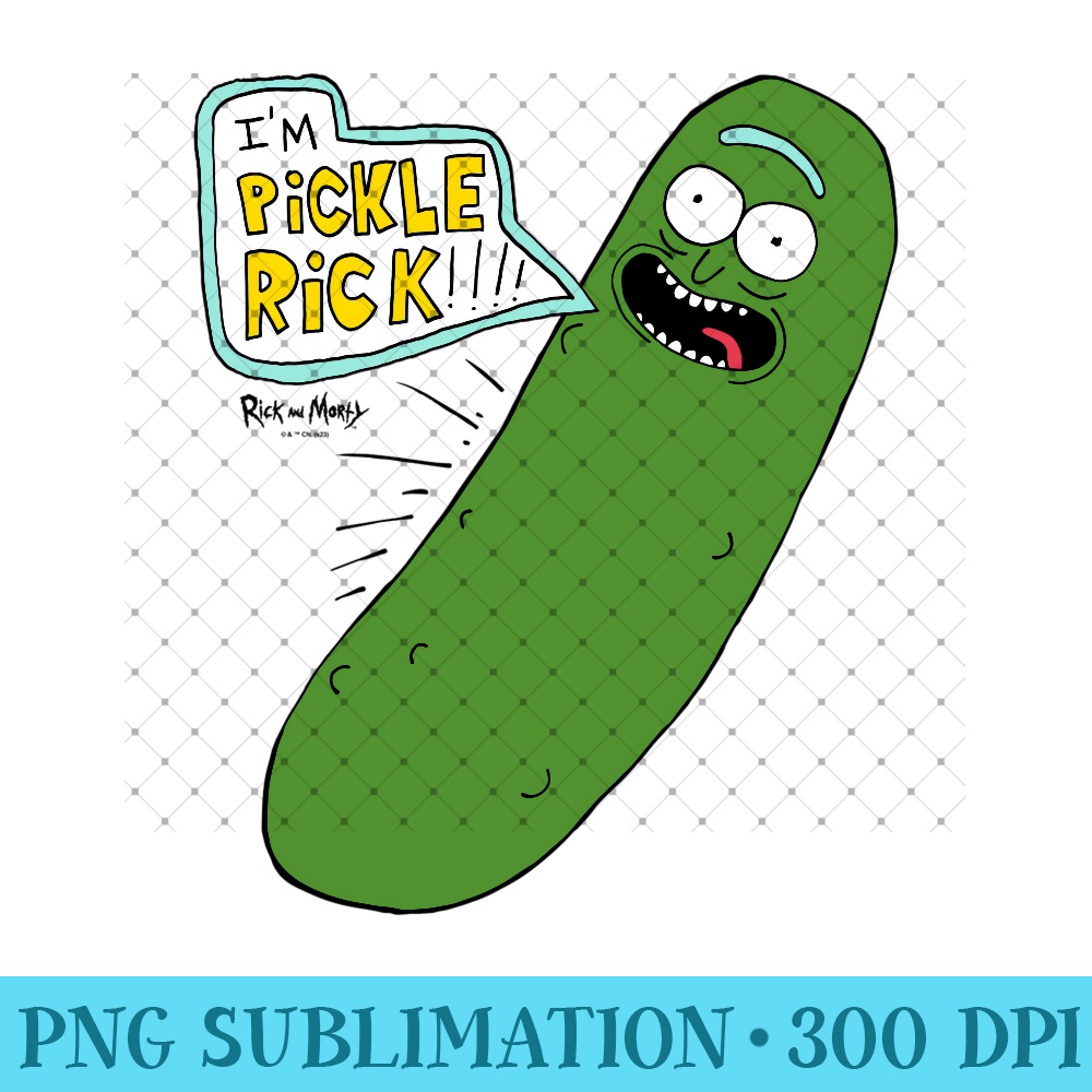 Rick And Morty I'm Pickle Rick Iconic Scene Big Logo Sweatsh | Inspire ...