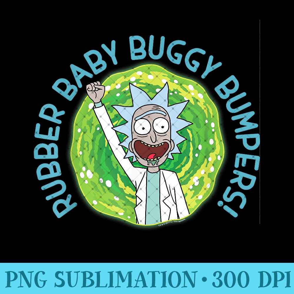 Rick and Morty Rubber Baby Buggy Bumpers - Exclusive PNG des | Inspire ...