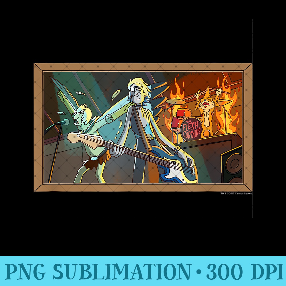 Rick and Morty Flesh Curtains Photo - PNG Art Files - Inspire Uplift