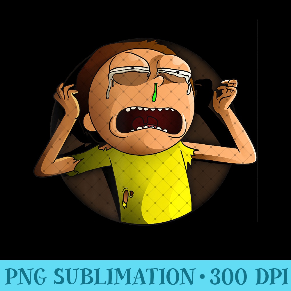 Rick and Morty Stressed Morty T- - PNG Graphics | Inspire Uplift