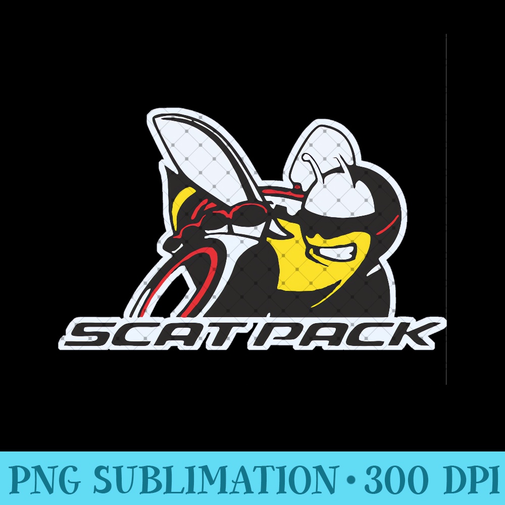 Scat Pack Racing Muscle Car Logo - Printable PNG Images | Inspire Uplift